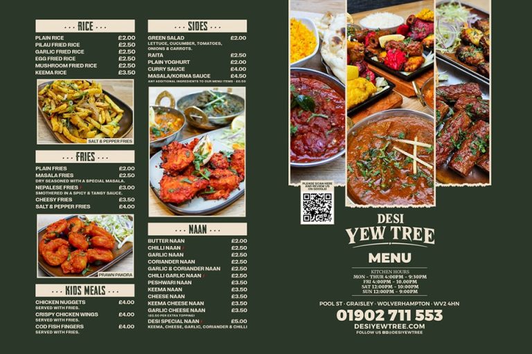 Desi Yew Tree – The Best Indian Food In Wolverhampton